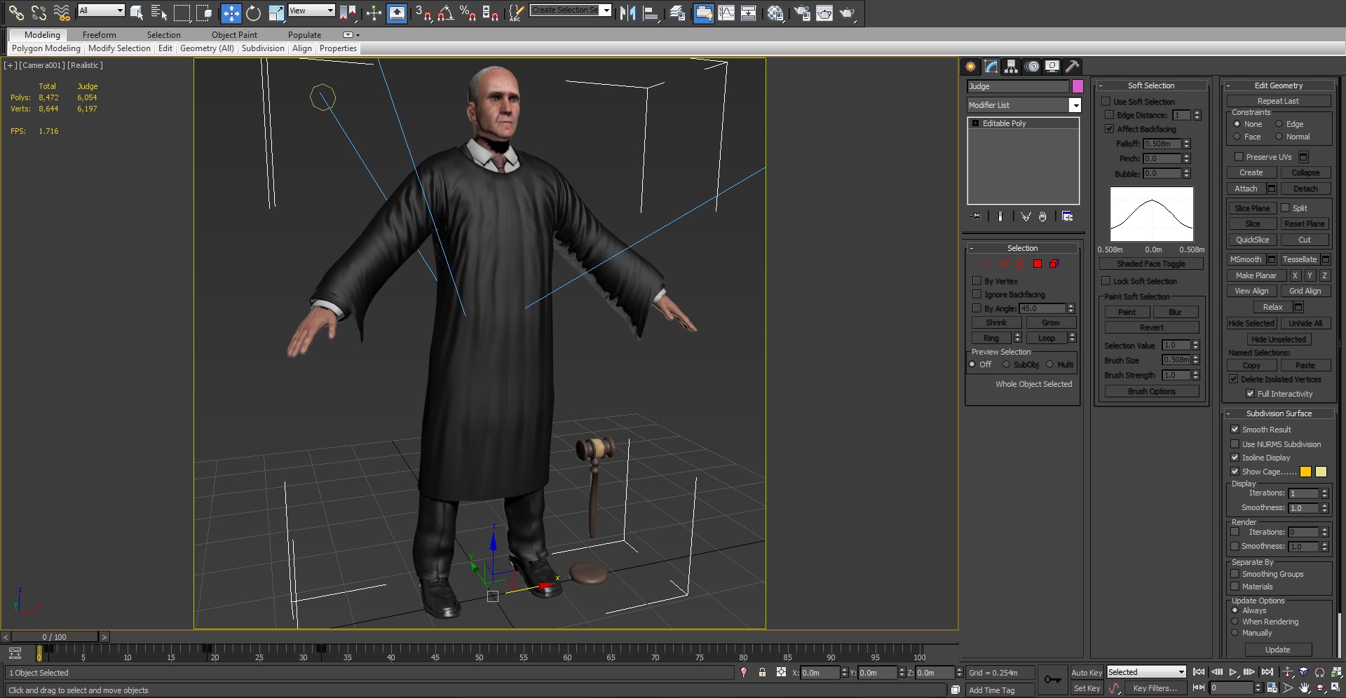 Court judge model - TurboSquid 1324648