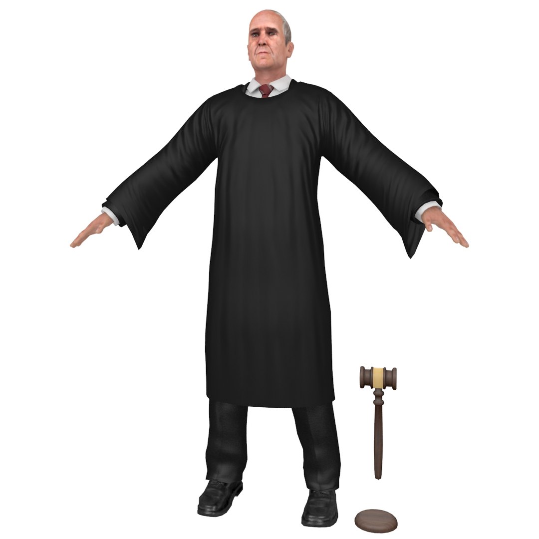 Court Judge Model - TurboSquid 1324648