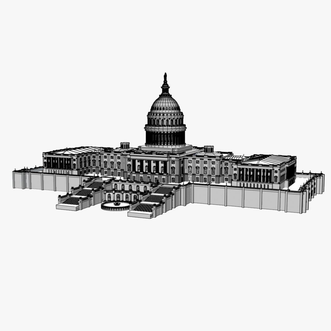 3d Model United States Capitol Building