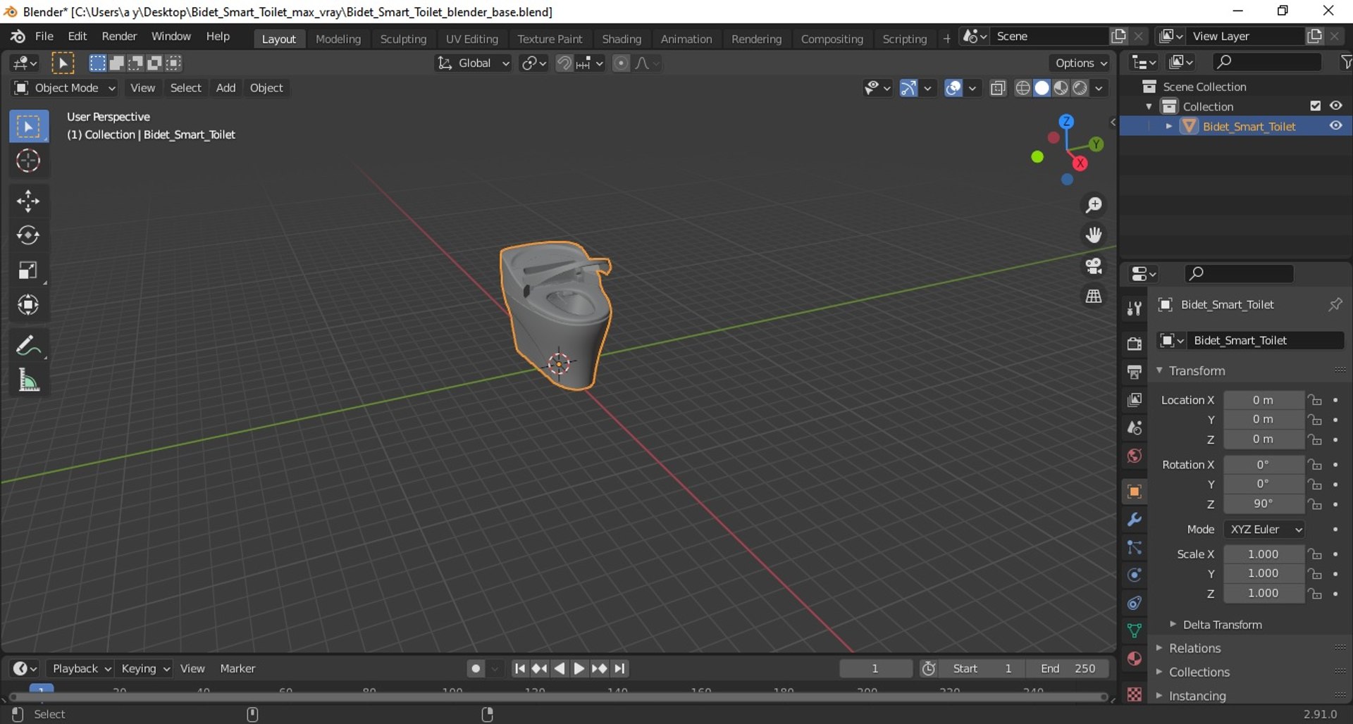 Bidet Smart Toilet 3D Model - TurboSquid 1748234
