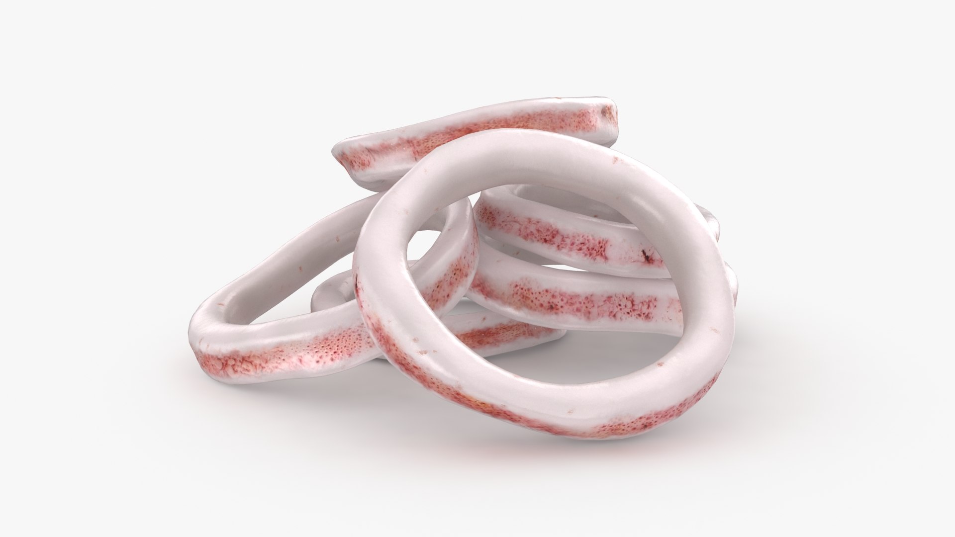 3D Squid Ring Skin Pile - TurboSquid 2080072