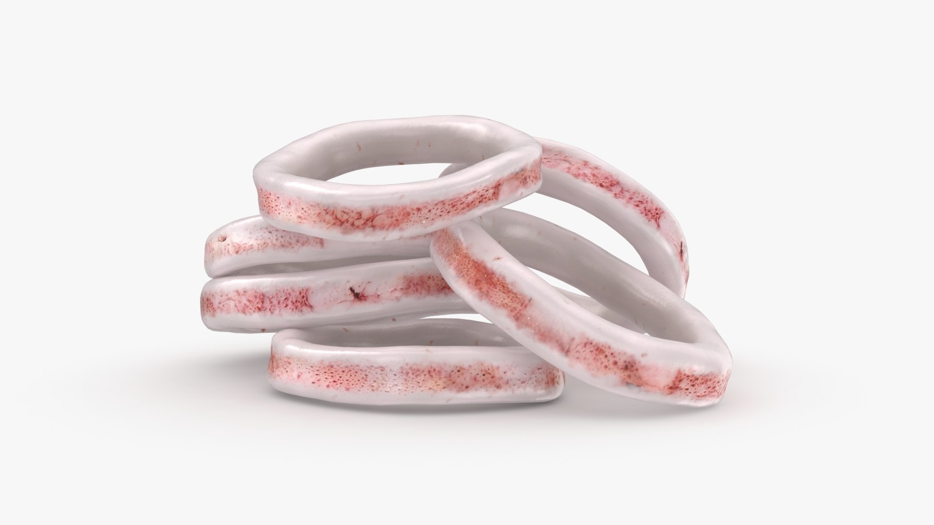 3D Squid Ring Skin Pile - TurboSquid 2080072