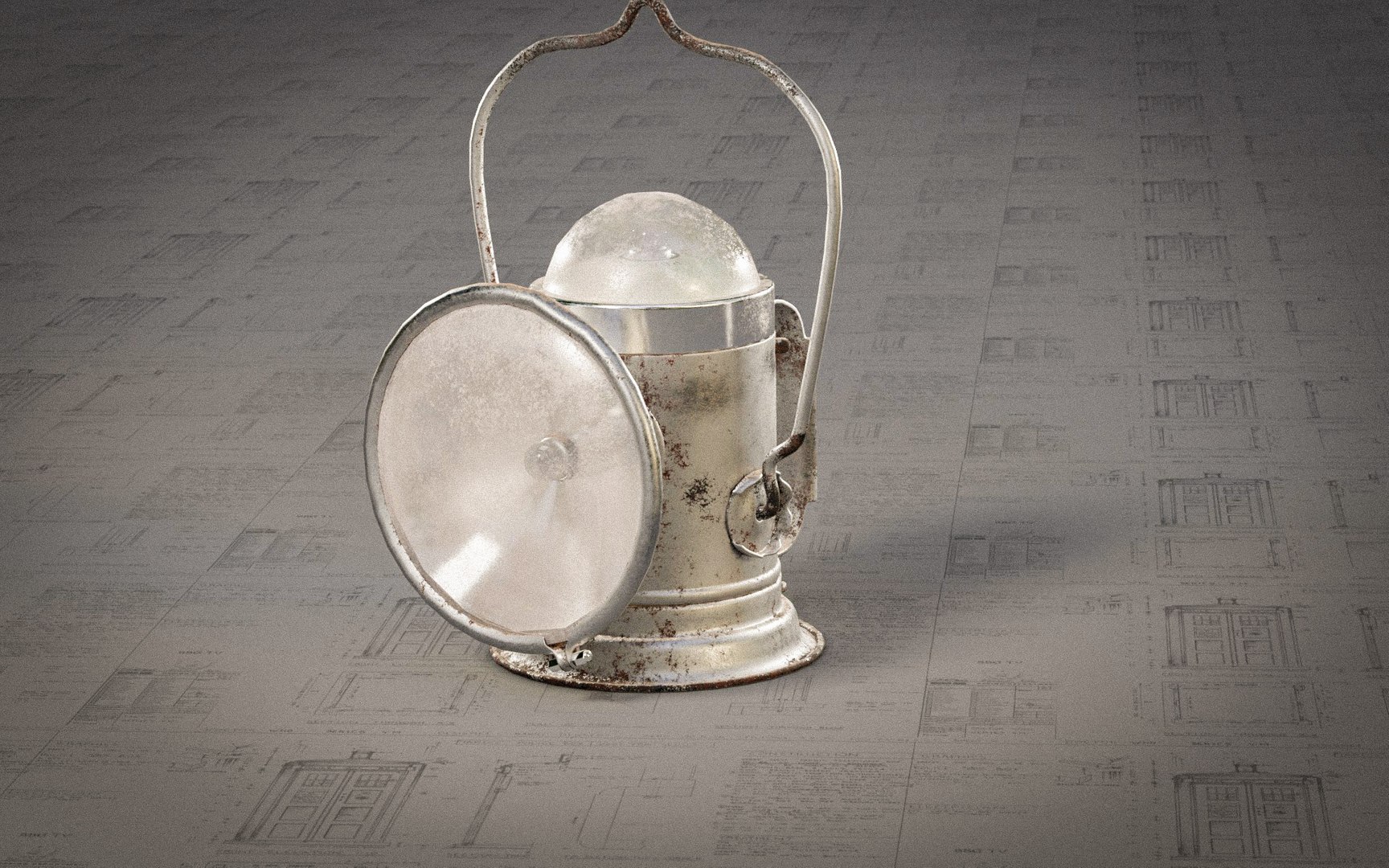 Vintage Delta Hand Tabletop Lantern Flashlight 3D Model - TurboSquid ...