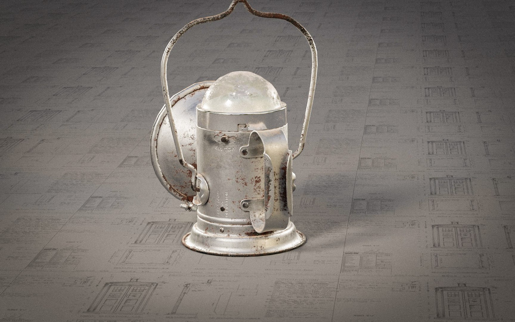 Vintage Delta Hand Tabletop Lantern Flashlight 3D Model - TurboSquid ...