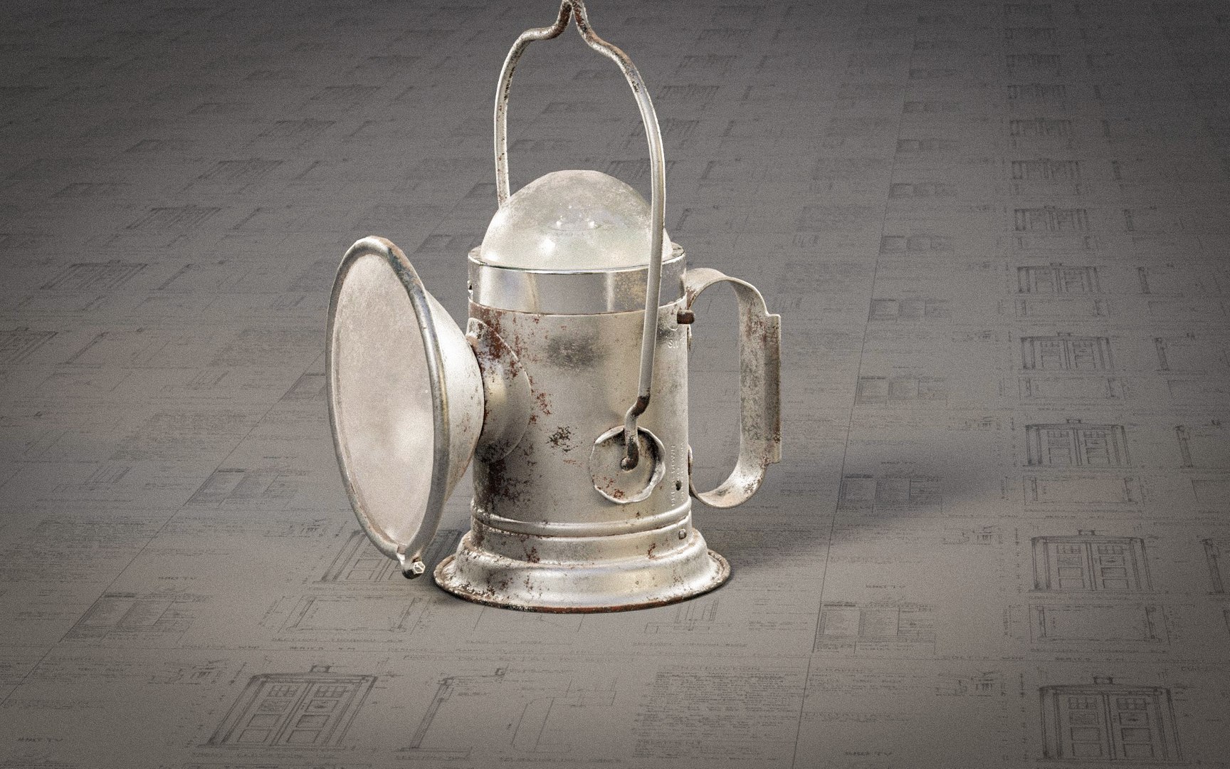 Vintage Delta Hand Tabletop Lantern Flashlight 3D Model - TurboSquid ...