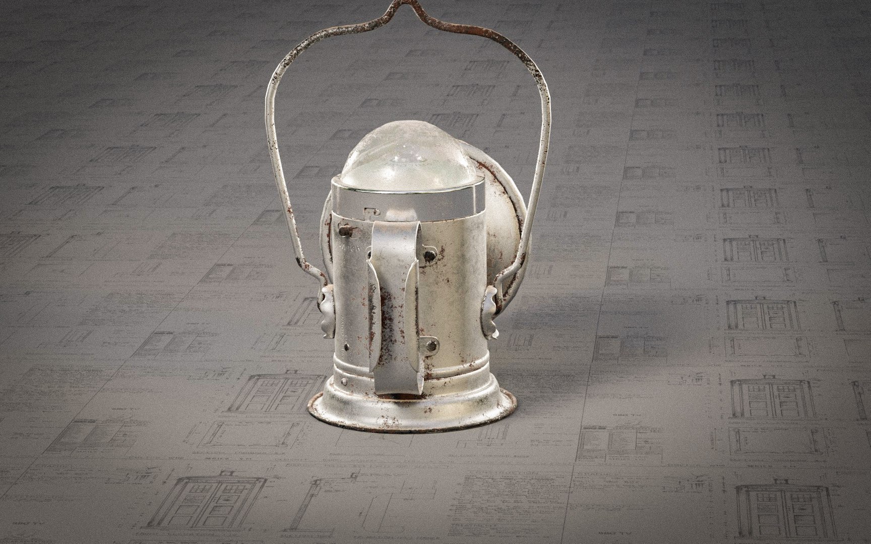 Vintage Delta Hand Tabletop Lantern Flashlight 3D Model - TurboSquid ...