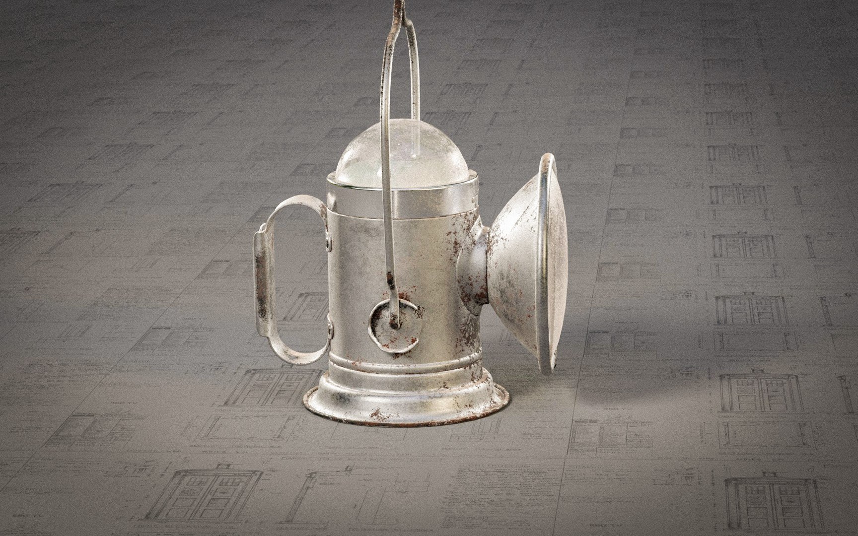 Vintage Delta Hand Tabletop Lantern Flashlight 3D Model - TurboSquid ...