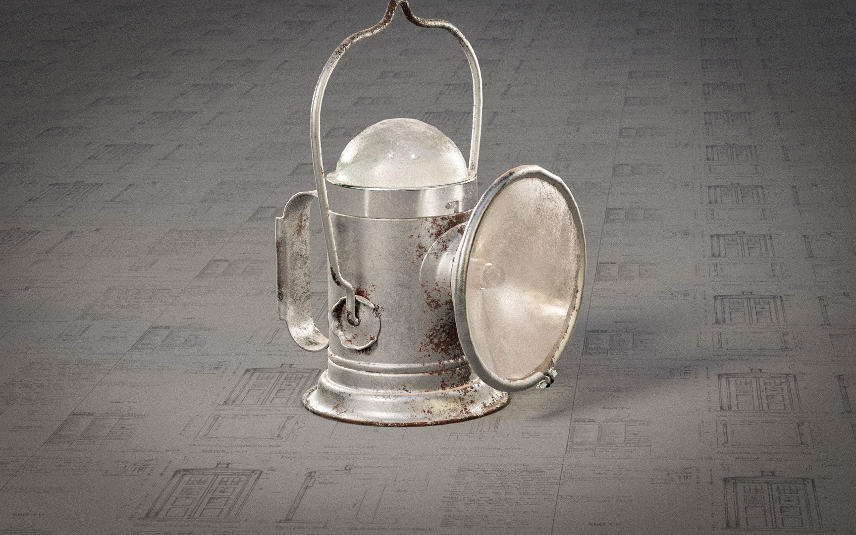 Vintage Delta Hand Tabletop Lantern Flashlight 3D Model - TurboSquid ...