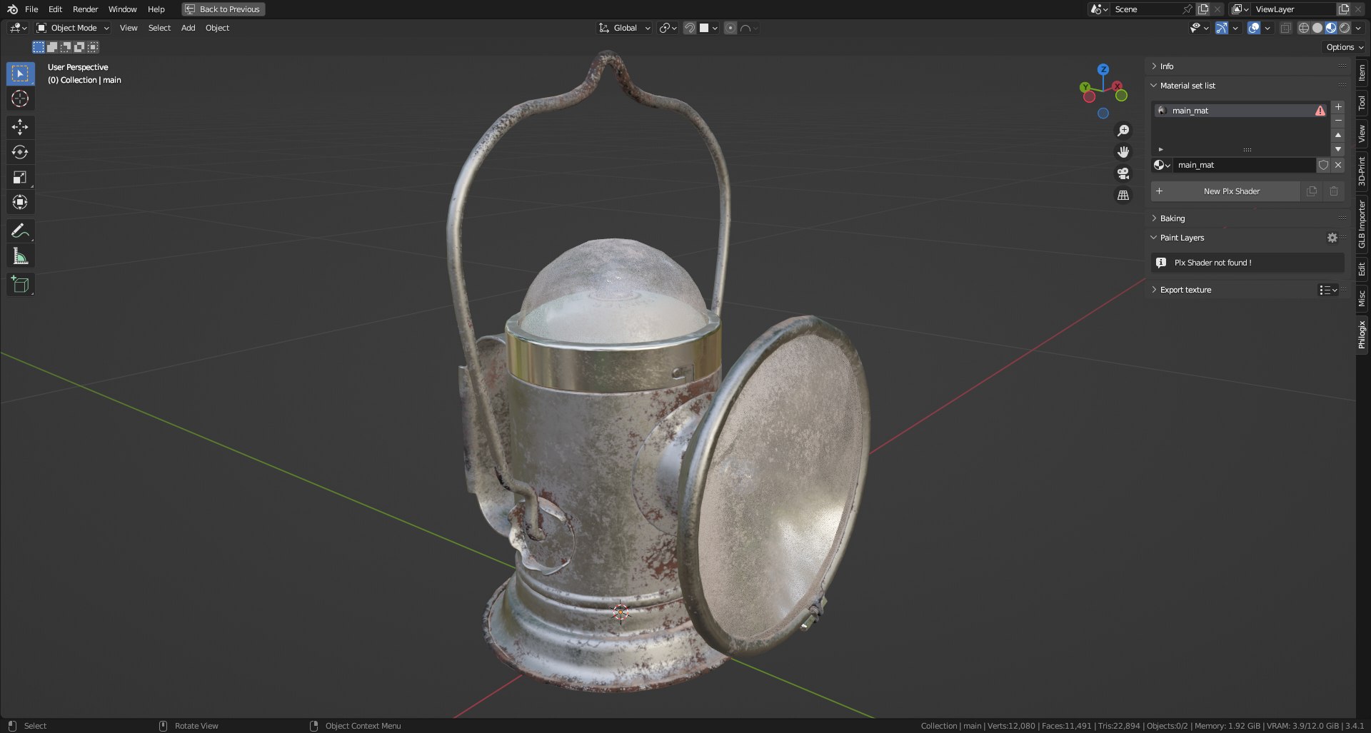 Vintage Delta Hand Tabletop Lantern Flashlight 3D Model - TurboSquid ...