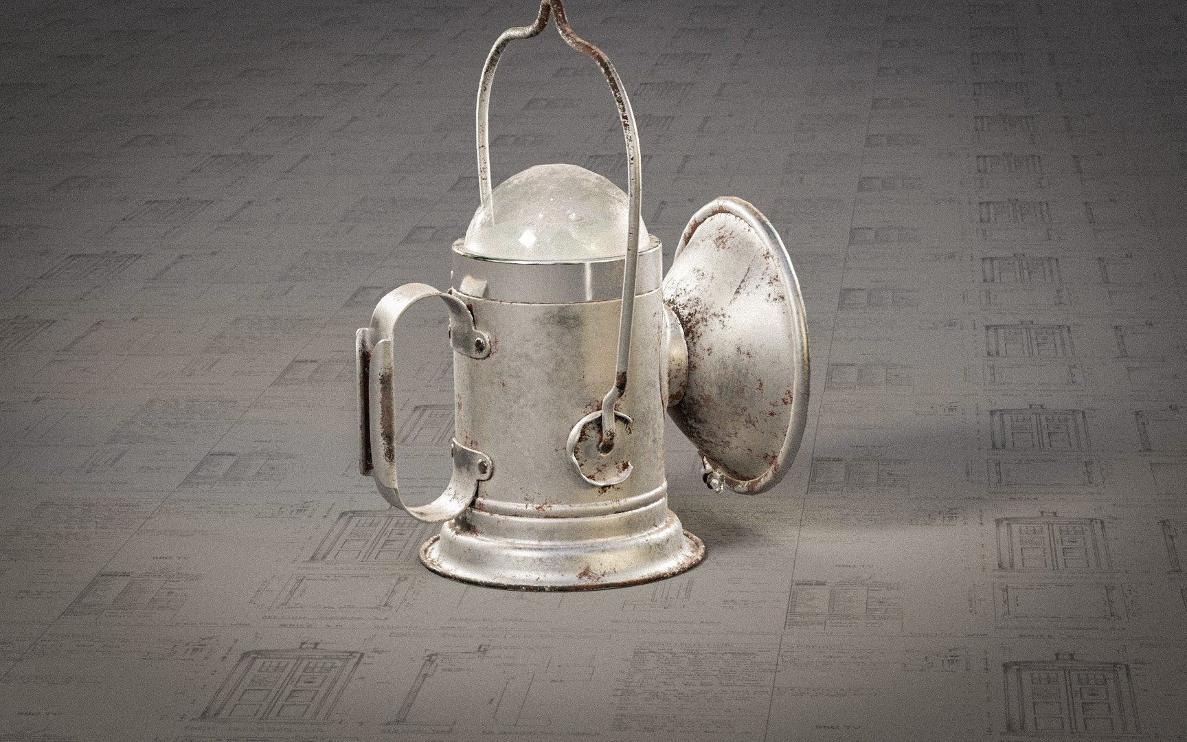 Vintage Delta Hand Tabletop Lantern Flashlight 3D model - TurboSquid ...