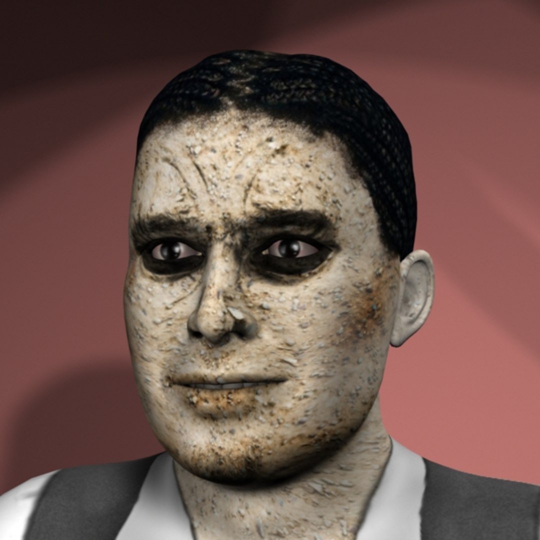 3d model of alien men rigged