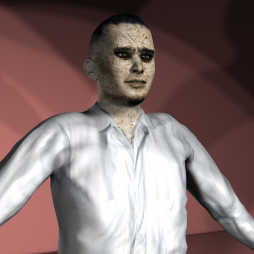 3d model of alien men rigged