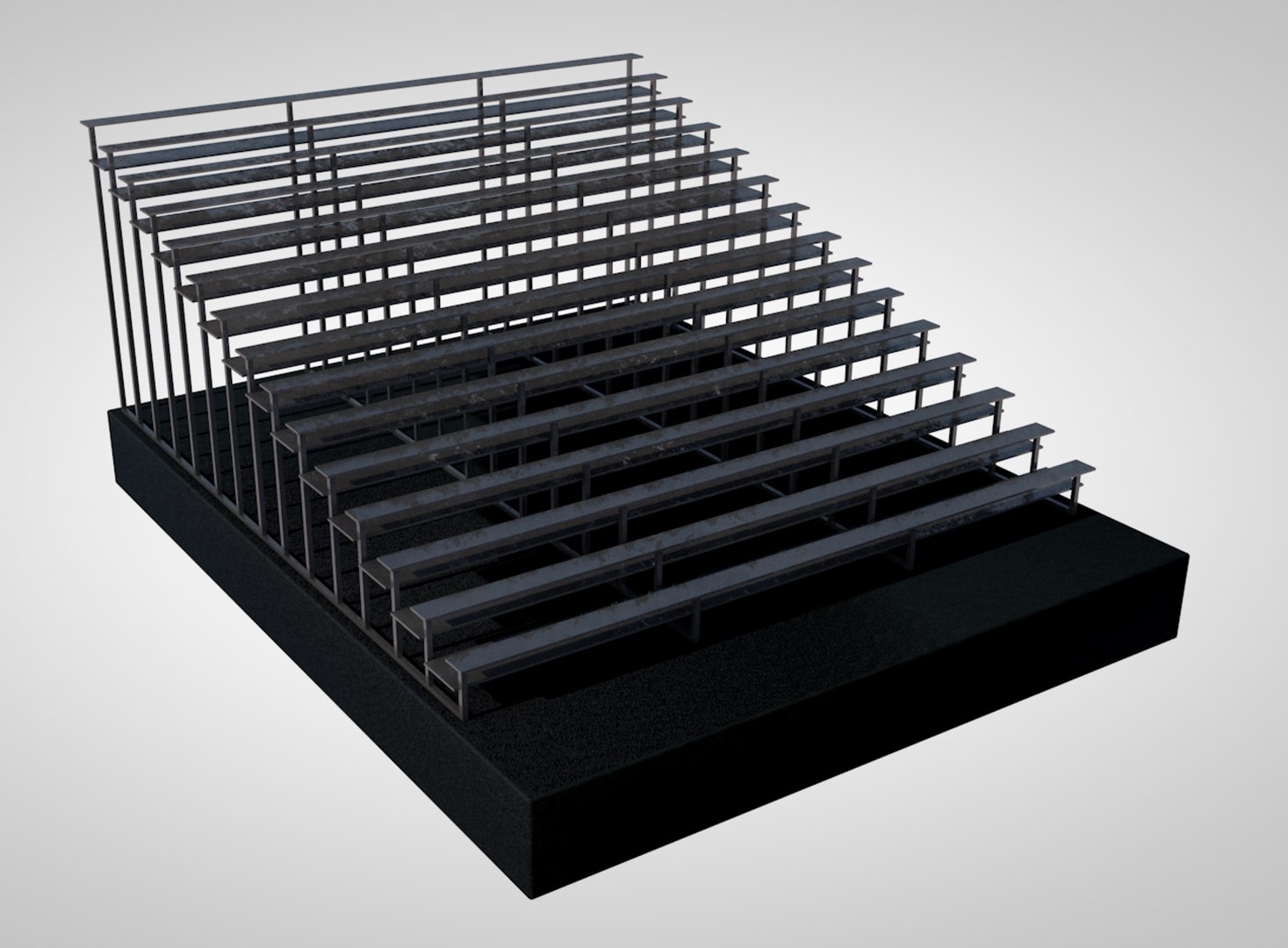 3D Model Stadium Soccer Bleacher - TurboSquid 1383696