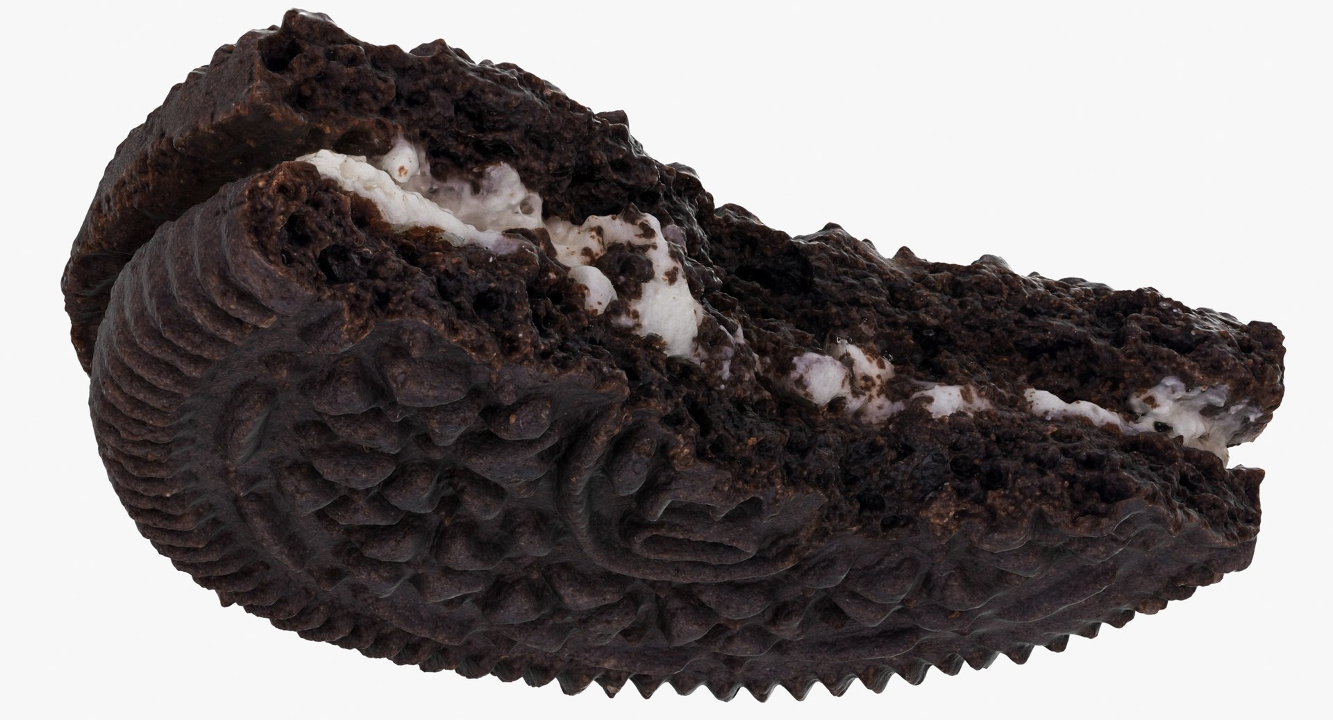 Oreo cookie 01 bitten 3D model - TurboSquid 1628951