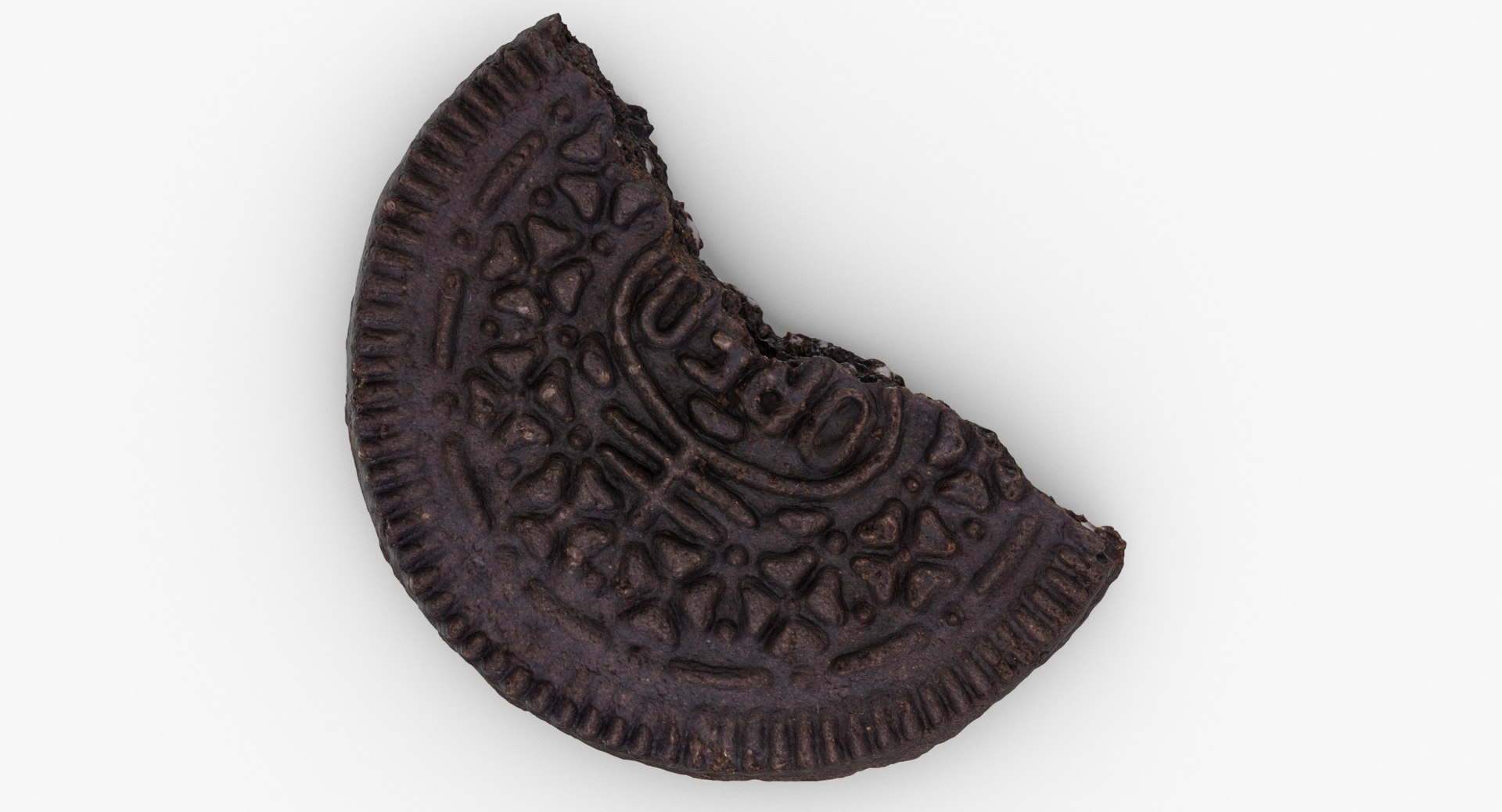 Oreo cookie 01 bitten 3D model - TurboSquid 1628951