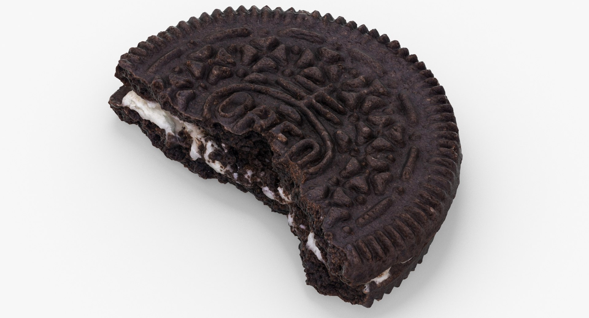 Oreo Cookie 01 Bitten 3D Model - TurboSquid 1628951