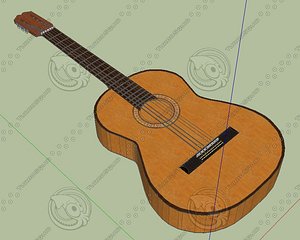 Acoustic Guitar SketchUp Models for Download | TurboSquid