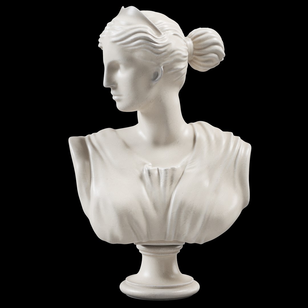 Artemis Bust Ancient Greek Goddess Of Hunt 3D Model - TurboSquid 1721120