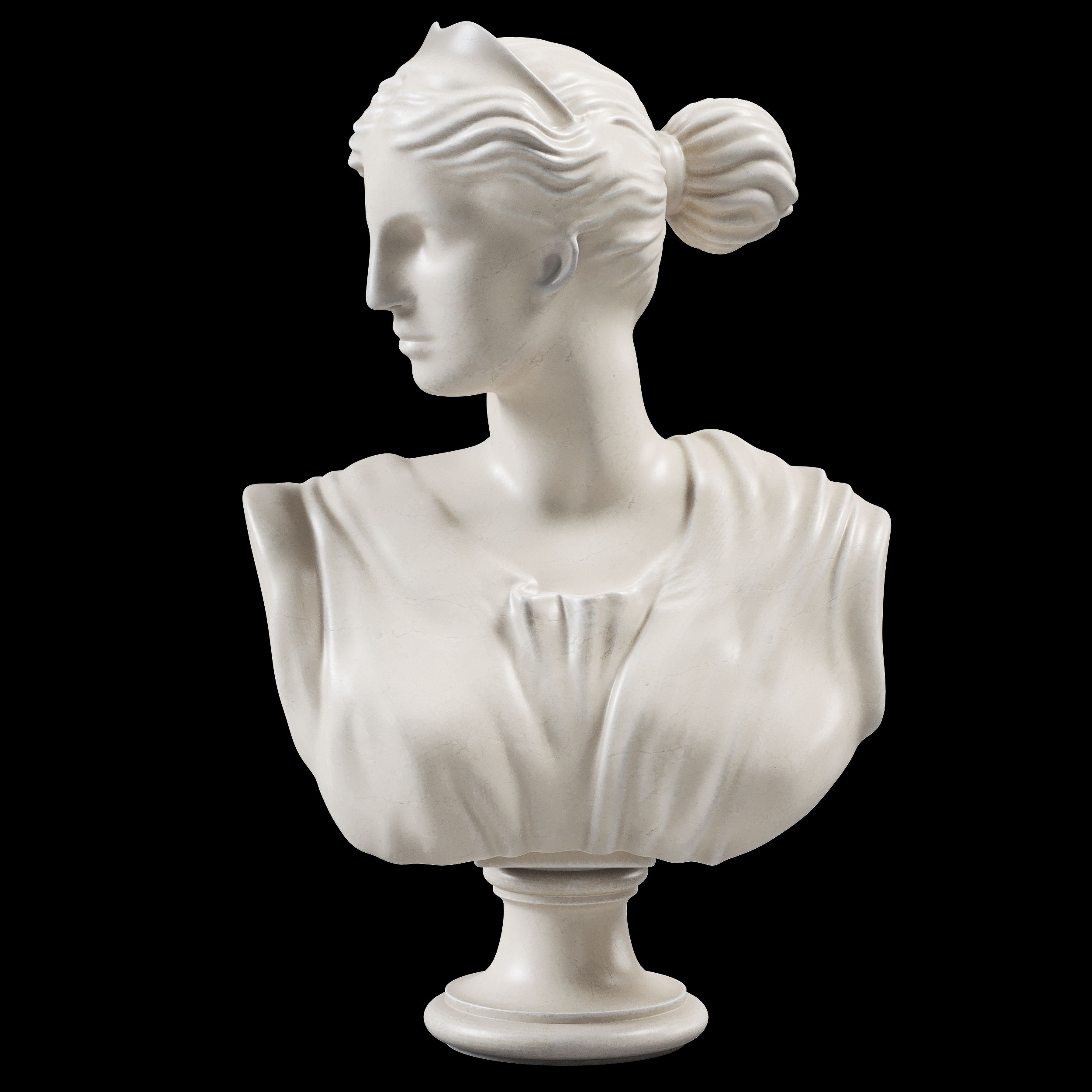 Artemis Bust Ancient Greek Goddess of Hunt 3D model - TurboSquid 1721120