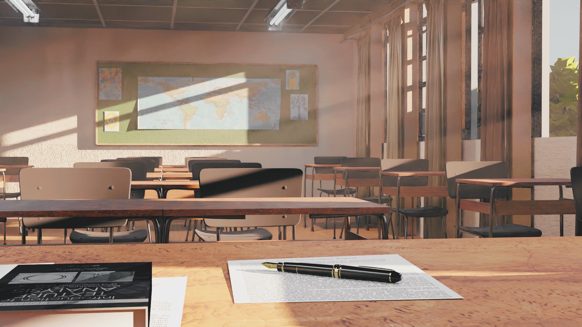 Modern Classroom 3D - TurboSquid 2014085