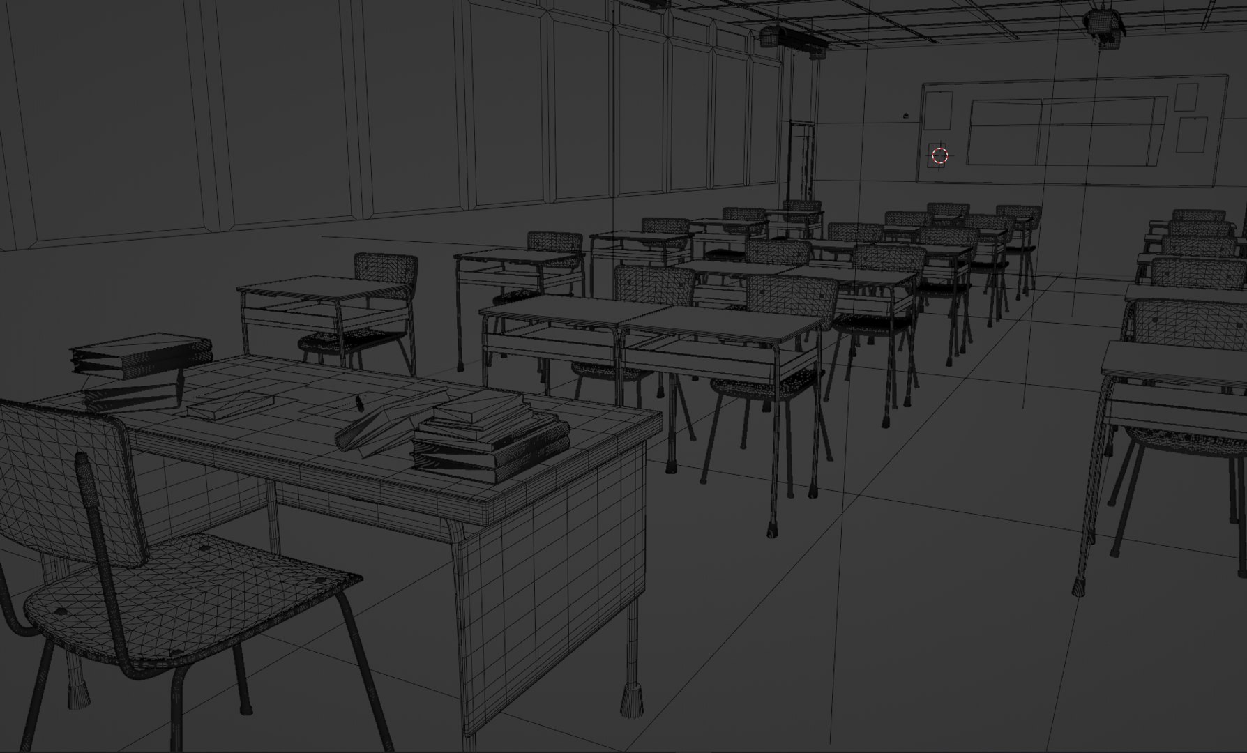 Modern Classroom 3D - TurboSquid 2014085