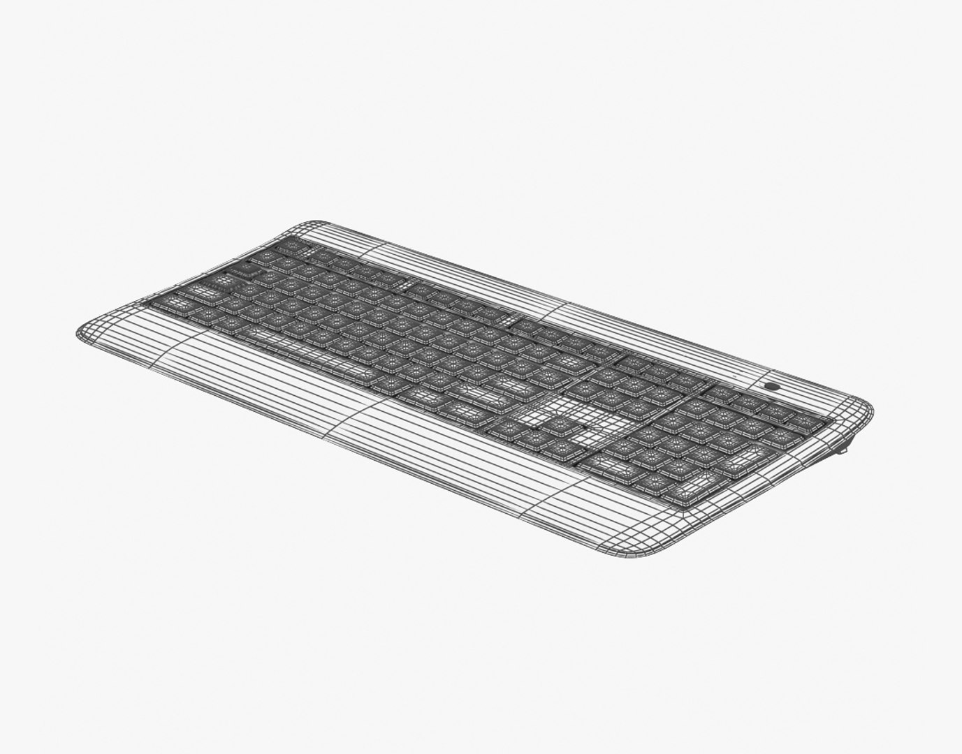 Logitech wireless keyboard model - TurboSquid 1228017