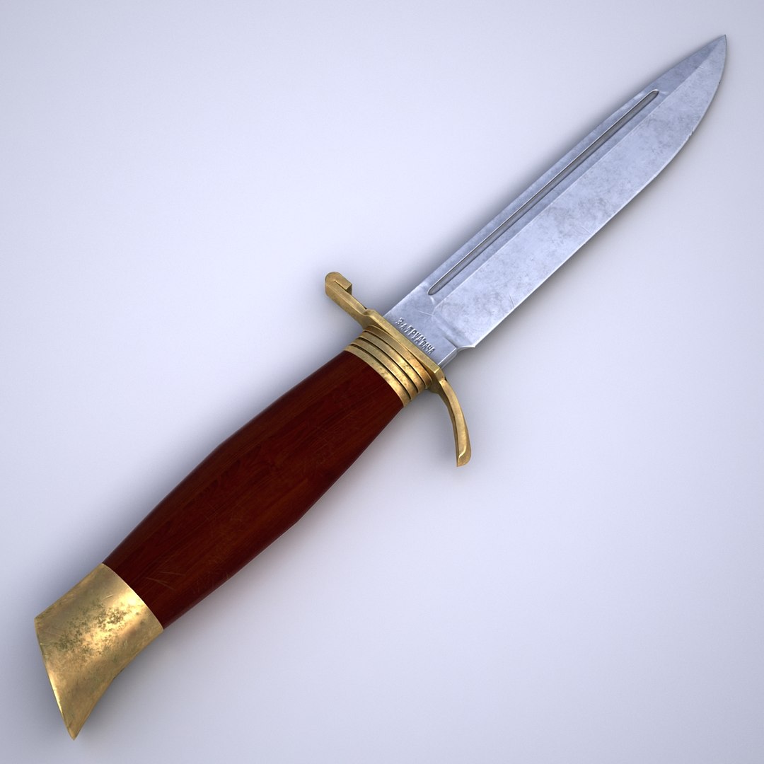 3d Model Realistic Knife Nkvd