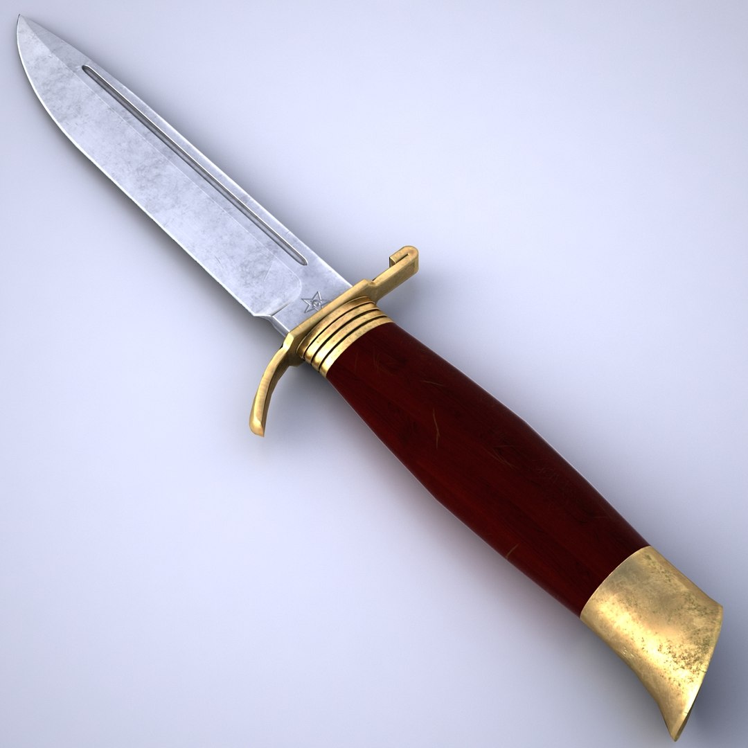 3d Model Realistic Knife Nkvd