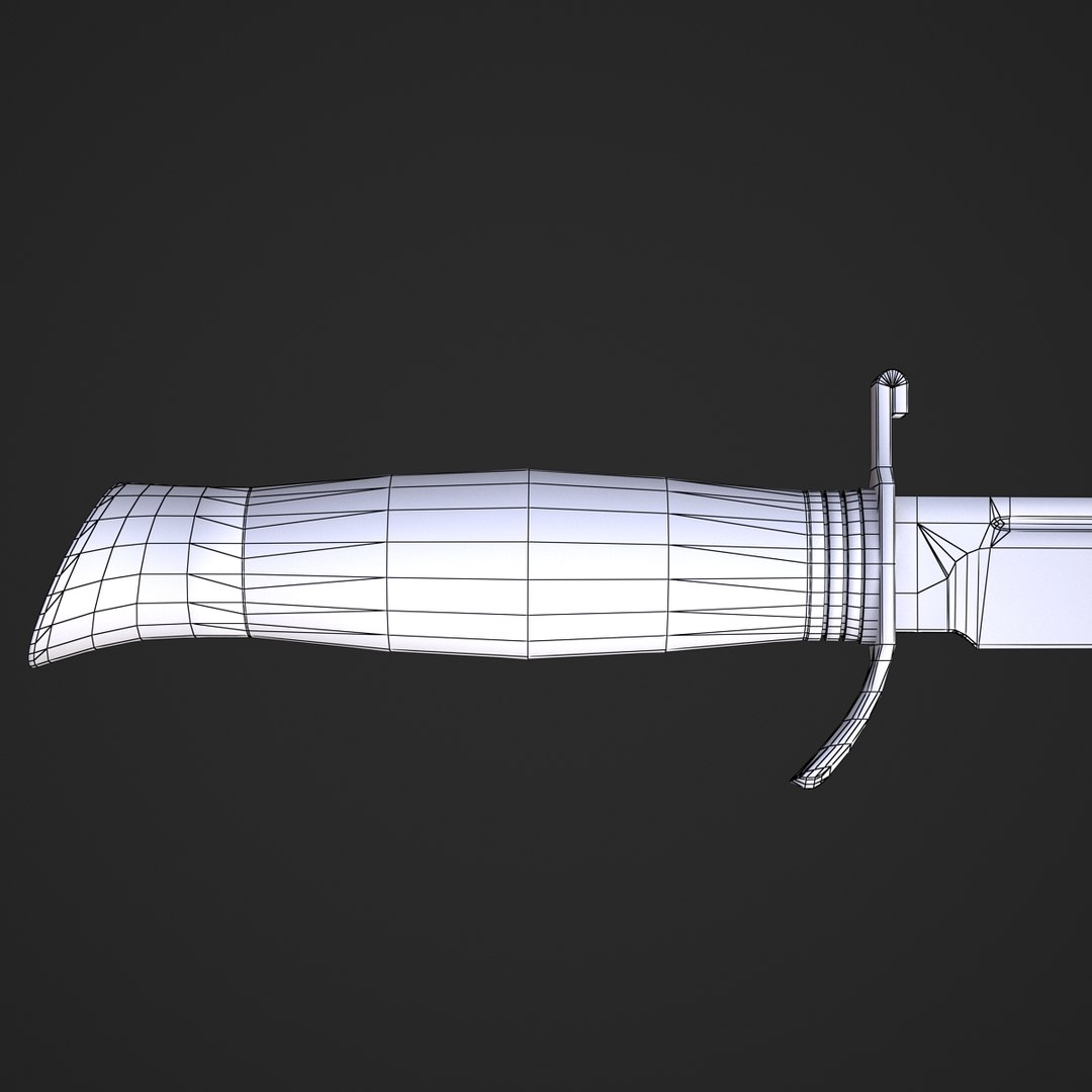 3d Model Realistic Knife Nkvd