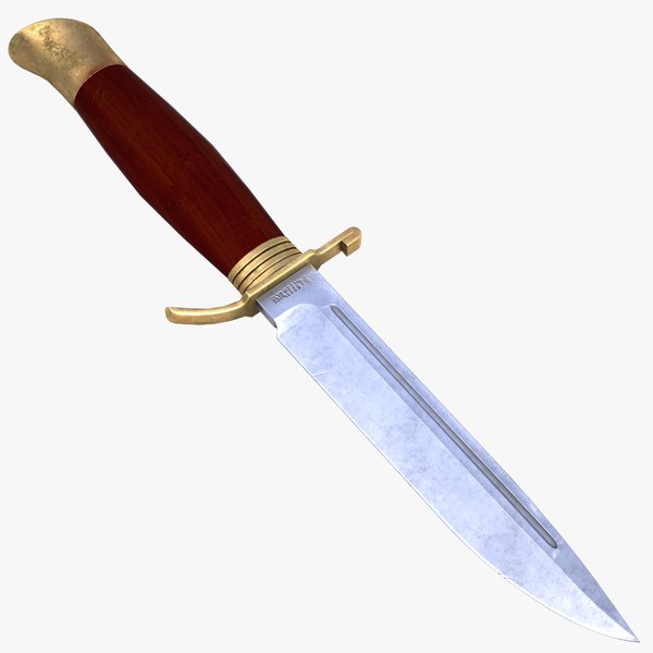 3d model realistic knife nkvd