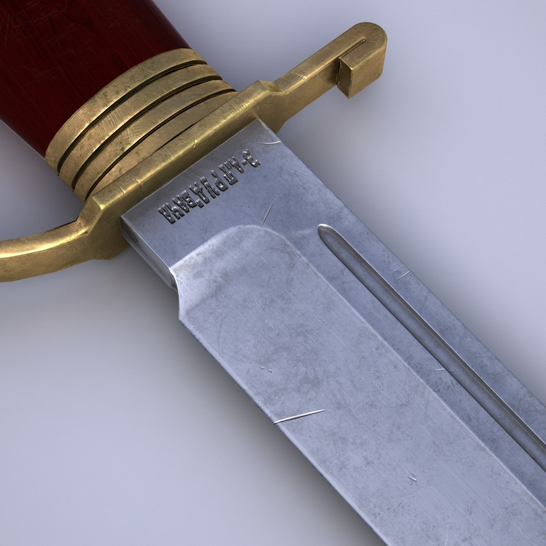 3d Model Realistic Knife Nkvd