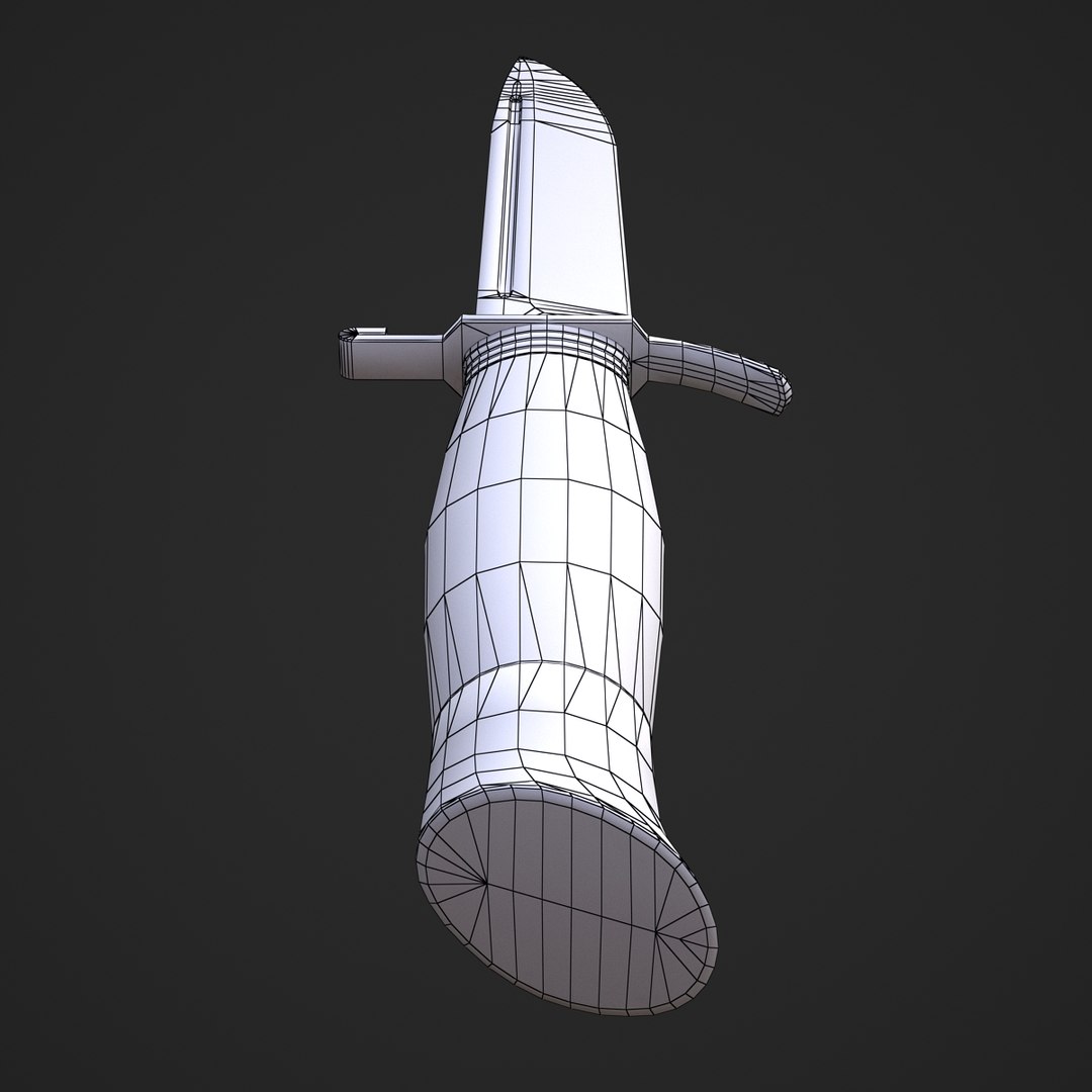 3d Model Realistic Knife Nkvd