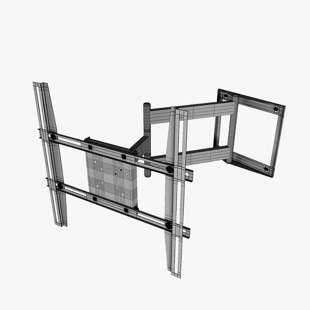 3d model tv wall mount