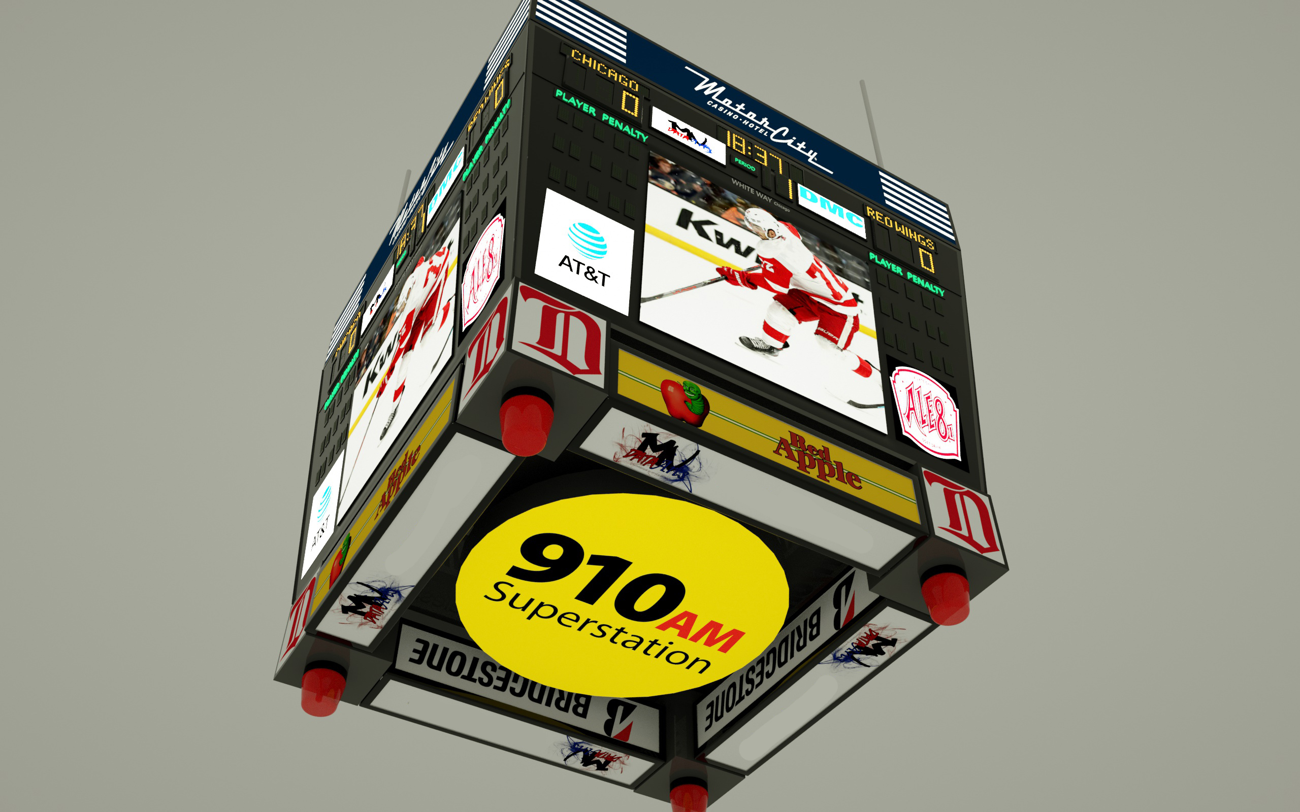 Jumbotron scoreboard 3D model - TurboSquid 1693937