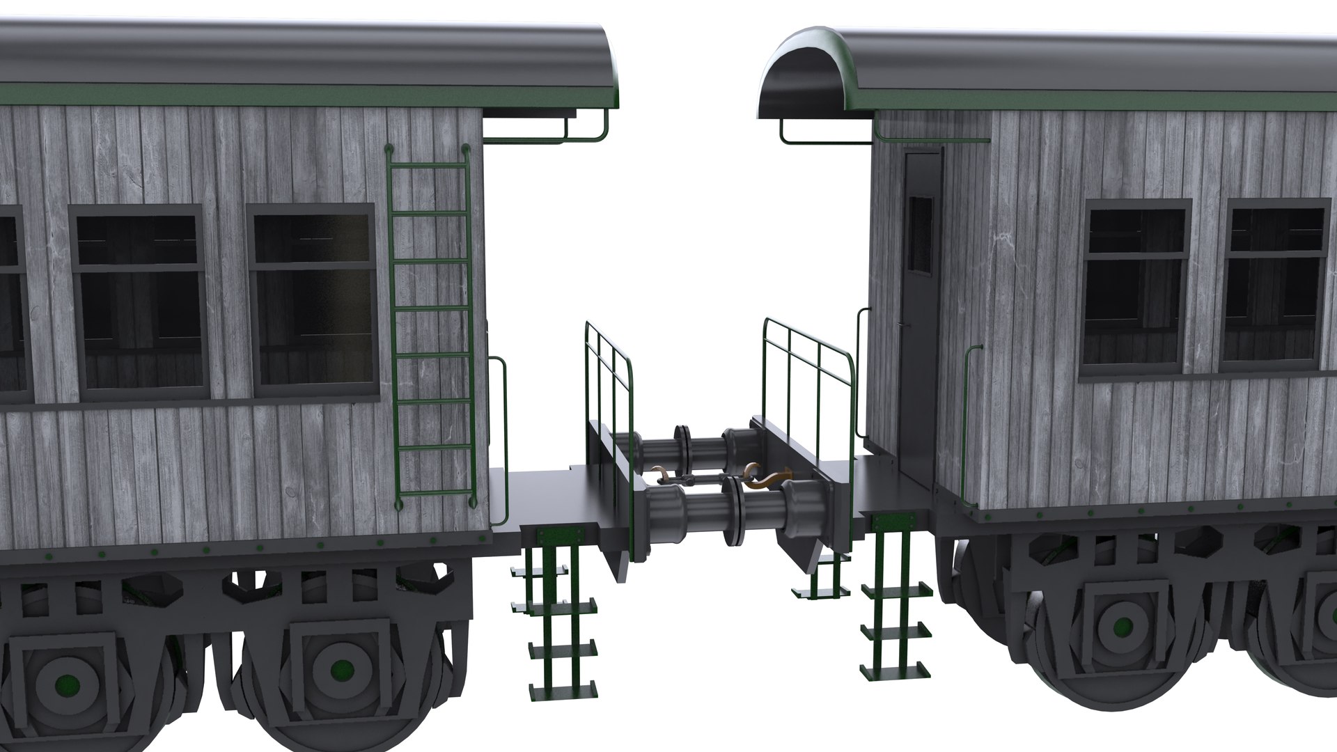 Steam train model - TurboSquid 1581642