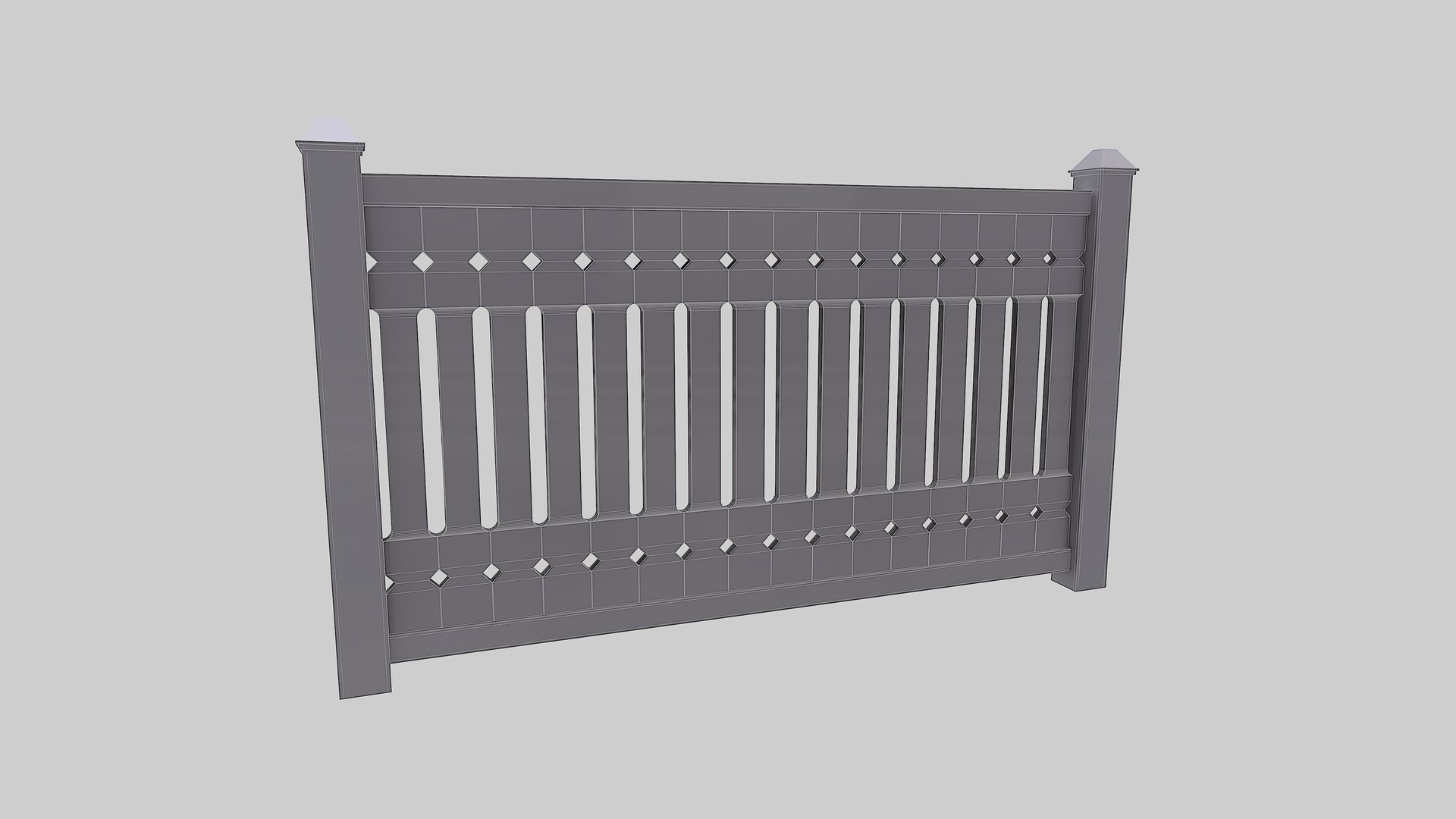 3D Model Fence 24 With PBR 4K 8K - TurboSquid 1828788