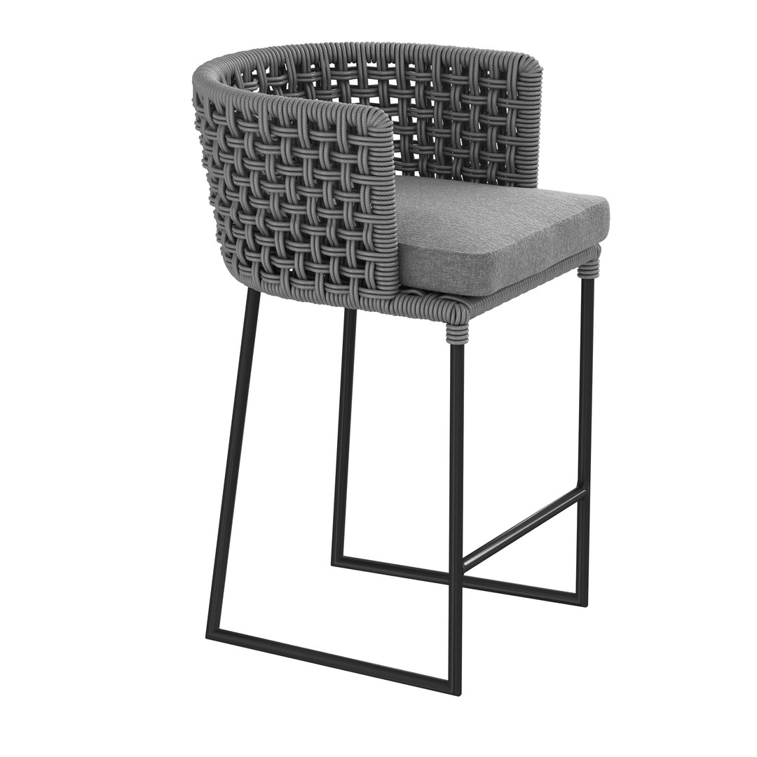 3D Model Tidelli Outdoor Mesh Bar Stool 4615 - TurboSquid 2298098