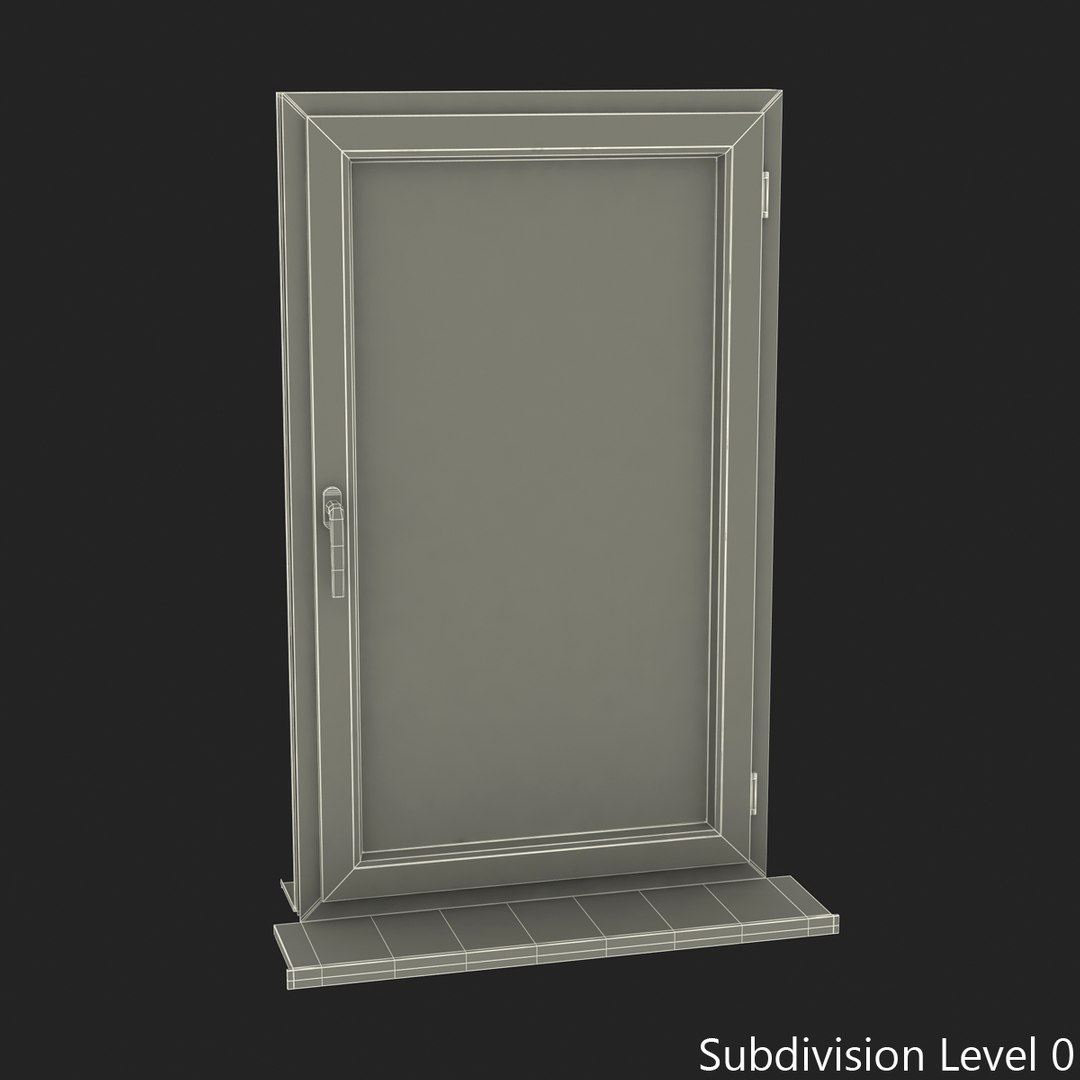 3d model plastic window