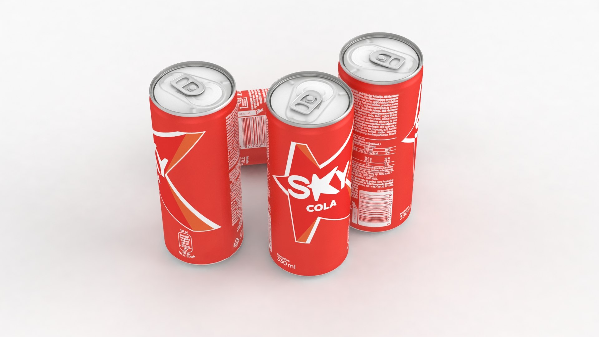 Beverage Can Sky Cola 330ml 2024 3D - TurboSquid 2253725
