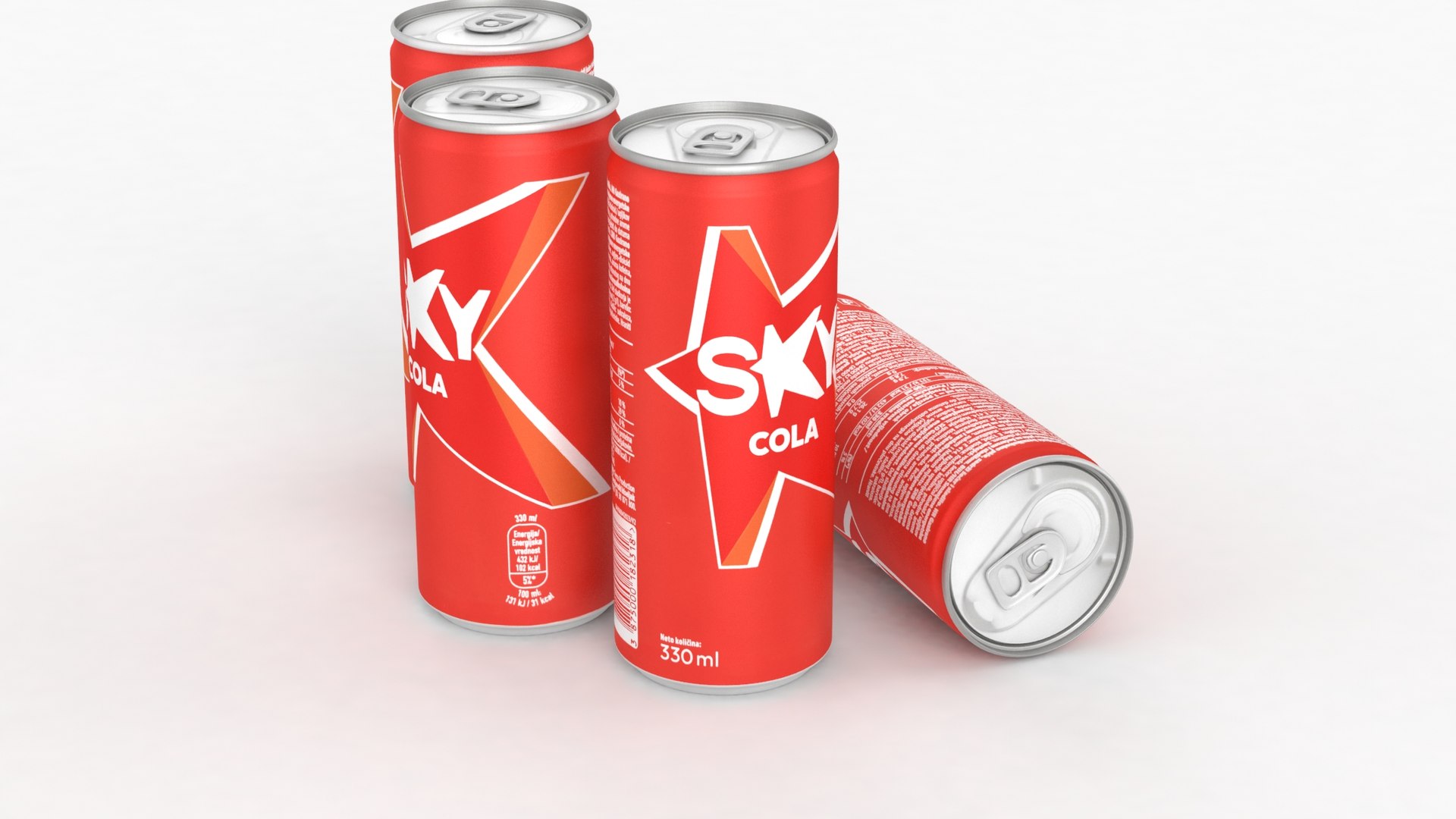 Beverage Can Sky Cola 330ml 2024 3D - TurboSquid 2253725
