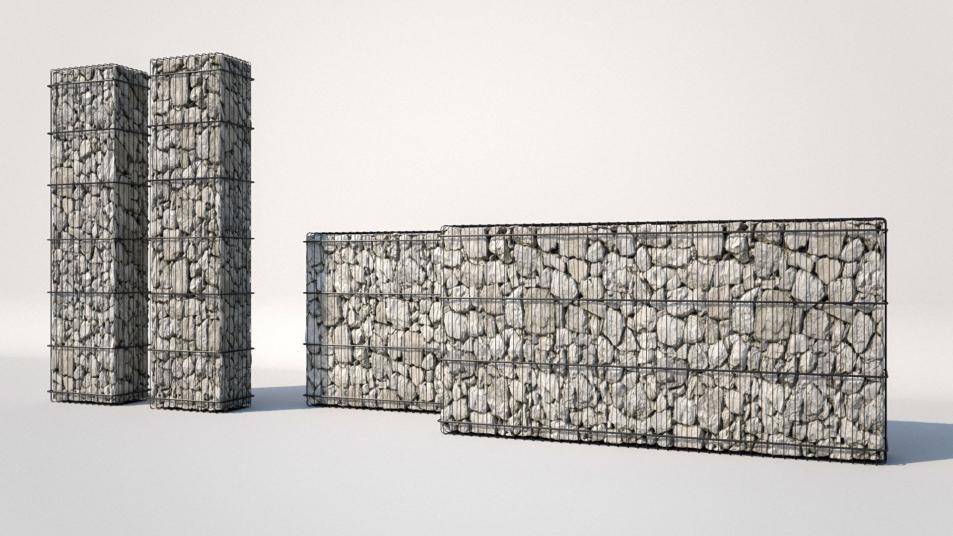 3D Gabion Architecture Design - TurboSquid 1380073