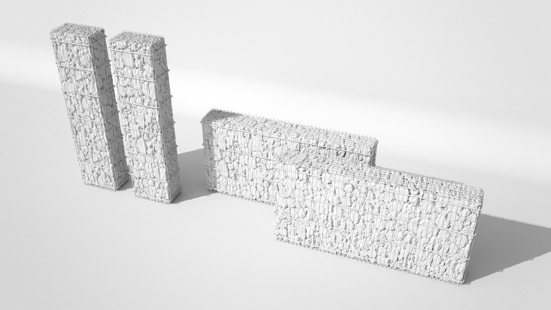 3D Gabion Architecture Design - TurboSquid 1380073