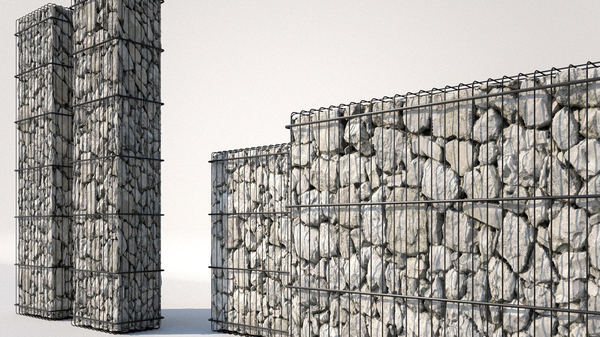 3D Gabion Architecture Design - TurboSquid 1380073