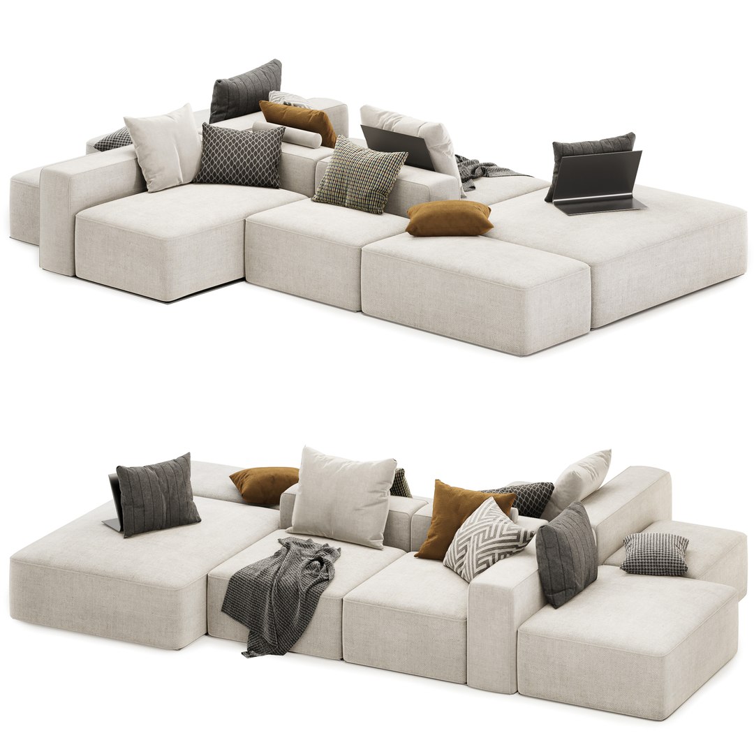 Westside Modular Sofa By Poliform 3D - TurboSquid 2141406