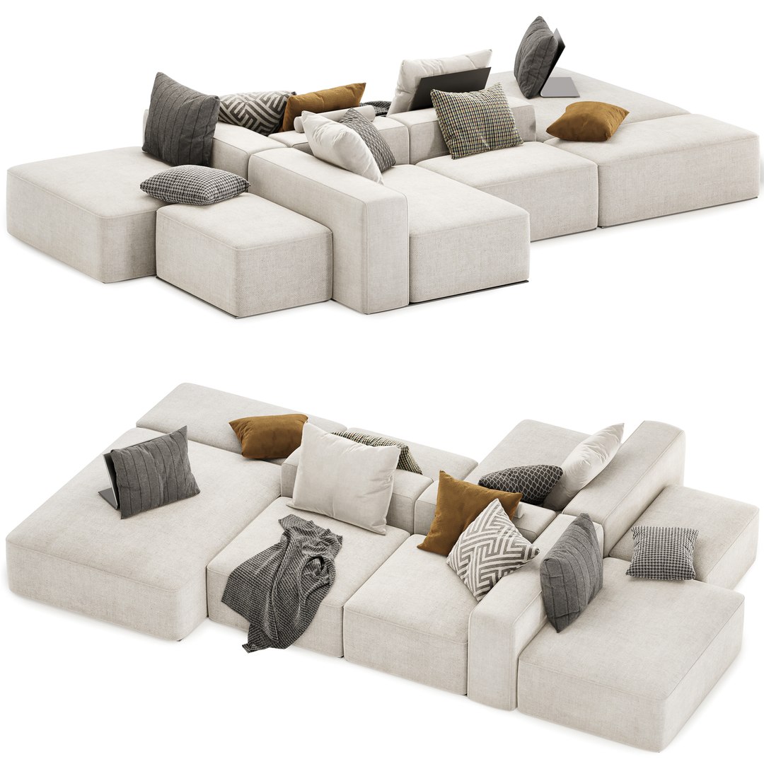 Westside Modular Sofa By Poliform 3D - TurboSquid 2141406
