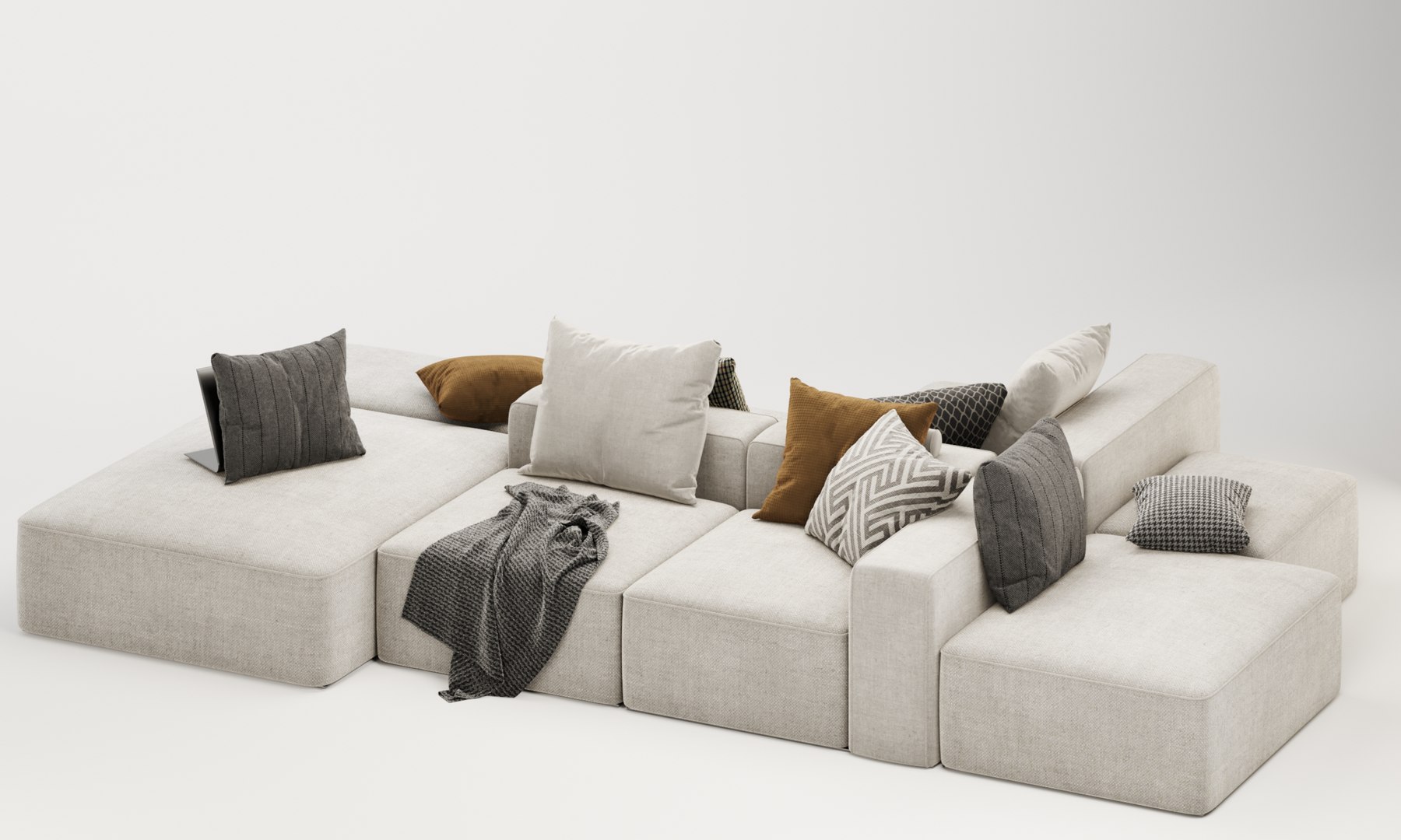 Westside Modular Sofa By Poliform 3D - TurboSquid 2141406