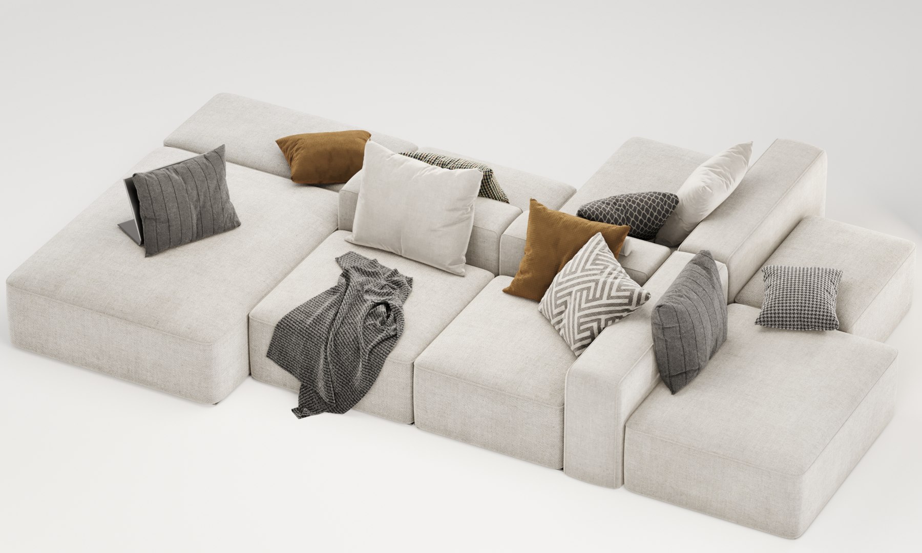 Westside Modular Sofa By Poliform 3D - TurboSquid 2141406
