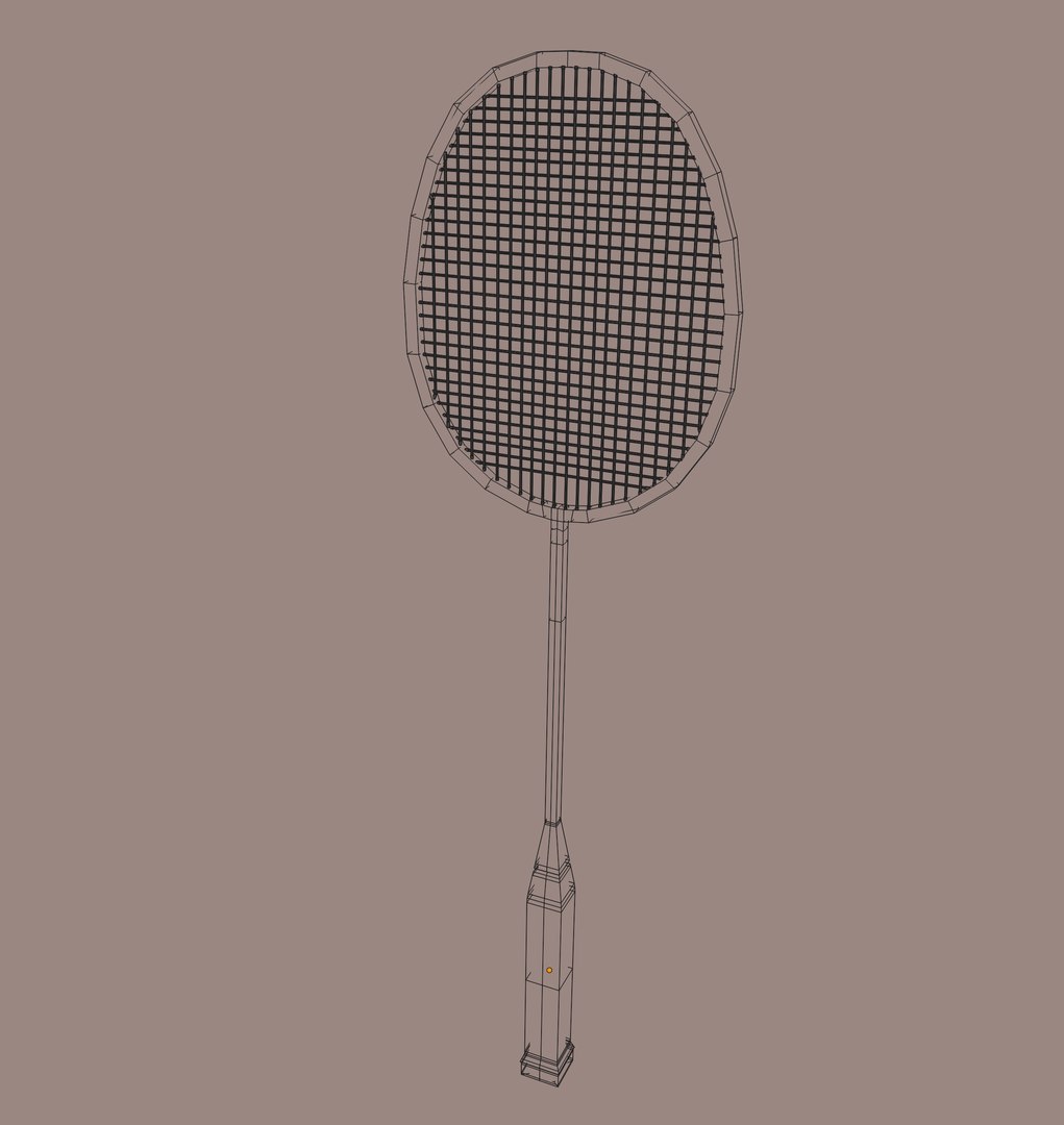 Badminton racket 3D model - TurboSquid 1611143