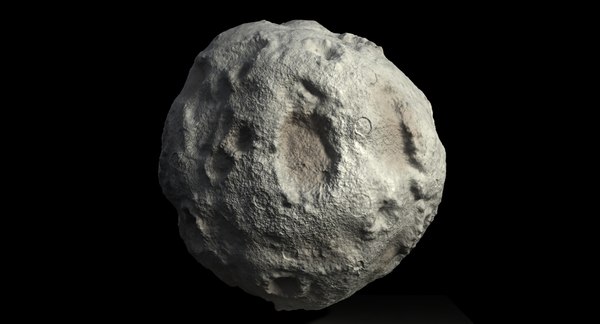 3d model of asteroid comet meteor