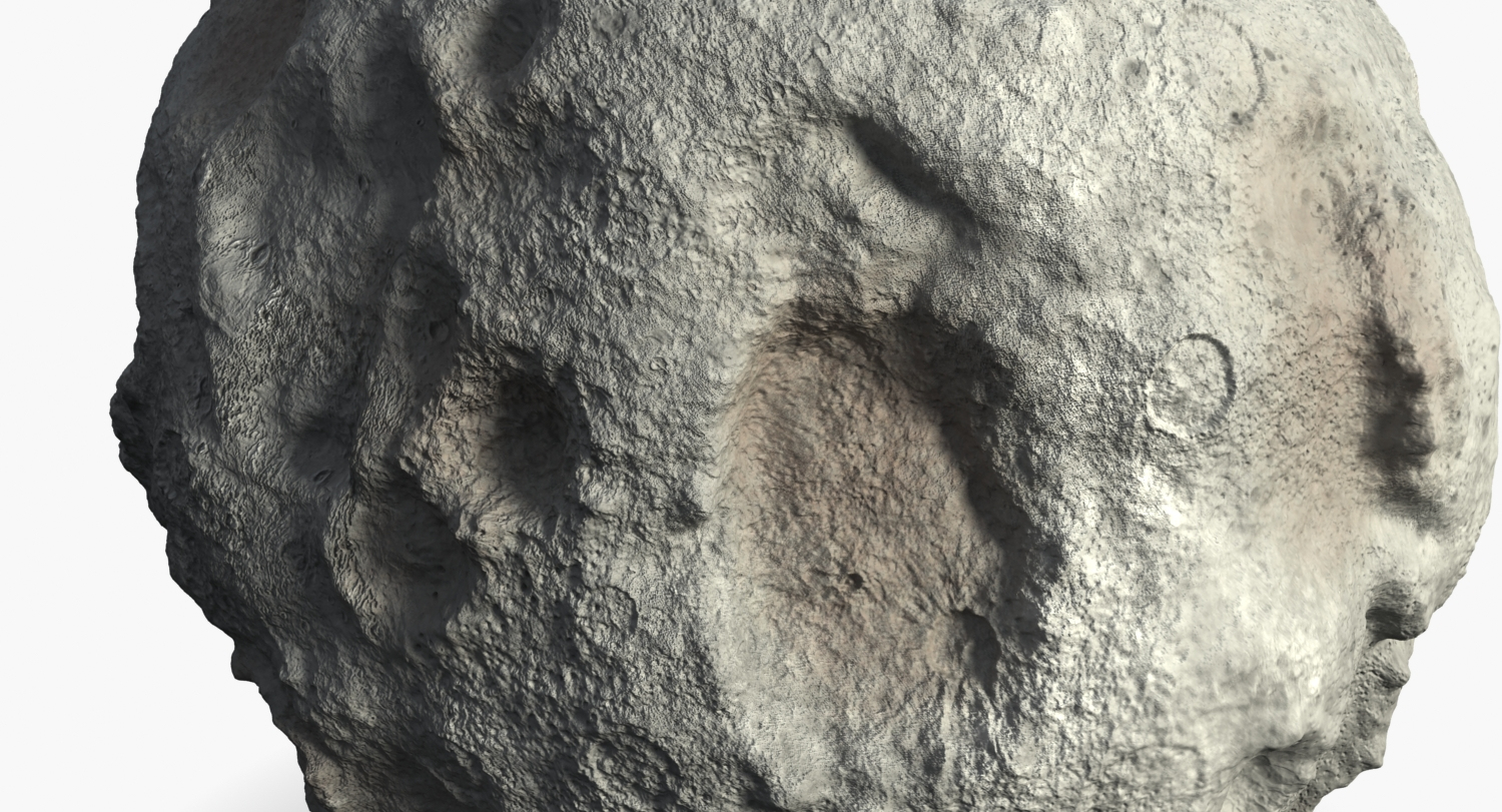 3d model of asteroid comet meteor